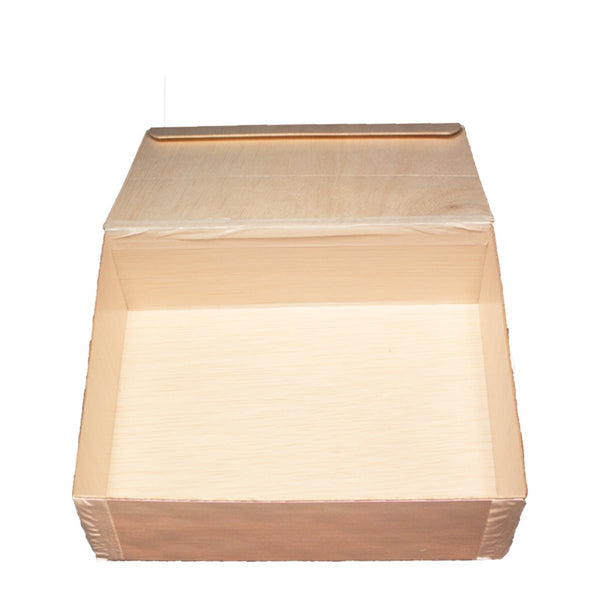 8 x 11 x 3 Balsa Wood Collapsible Box | VerTerra - VerTerra Dinnerware